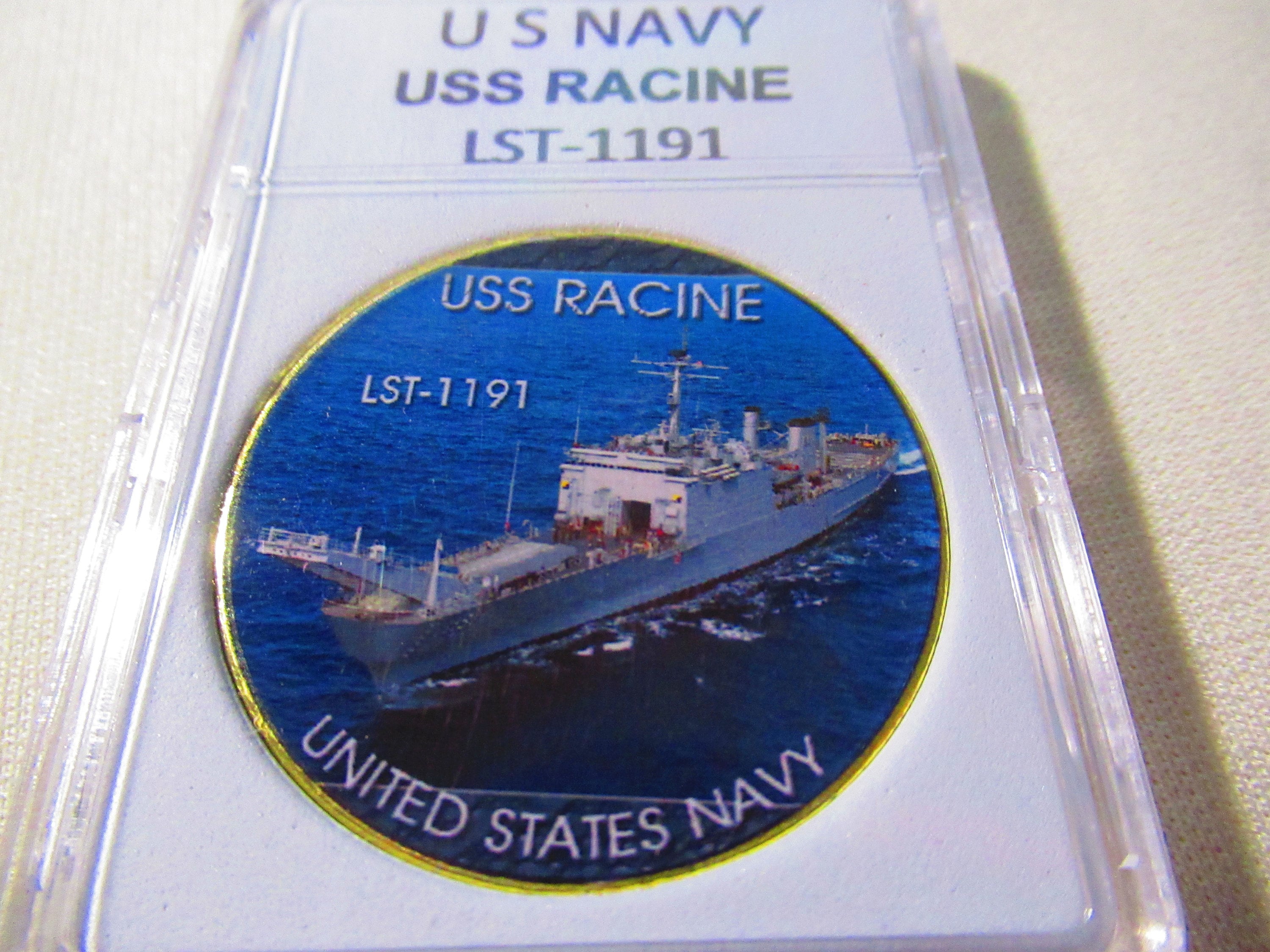 U S Navy USS RACINE LST-1191 Challenge Coin | Etsy