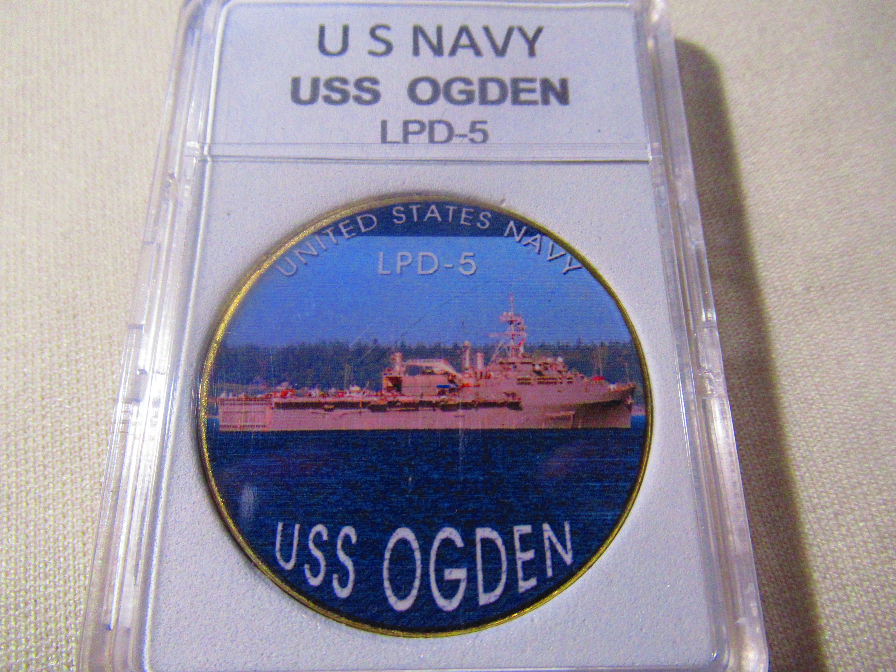 U S NAVY USS Ogden LPD-5 Challenge Coin | Etsy
