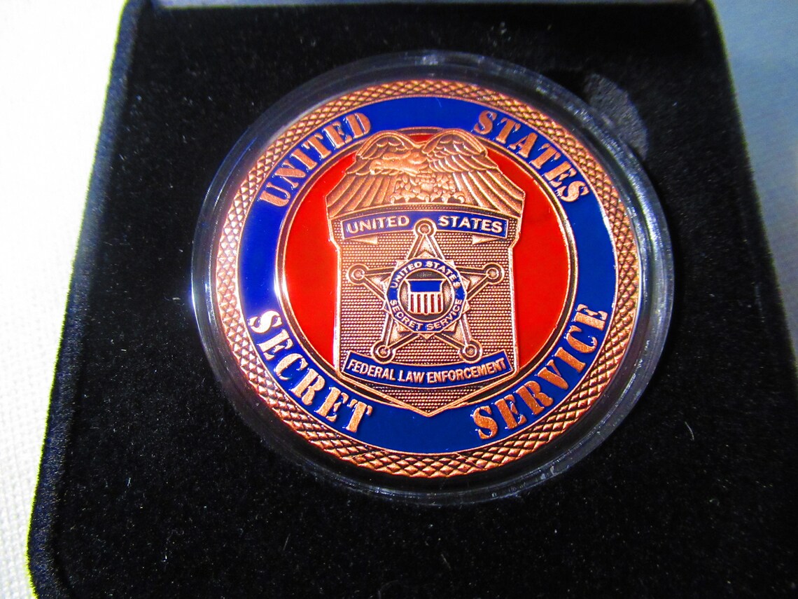 U.S. SECRET SERVICE Shield Challenge Coin COPPER - Etsy