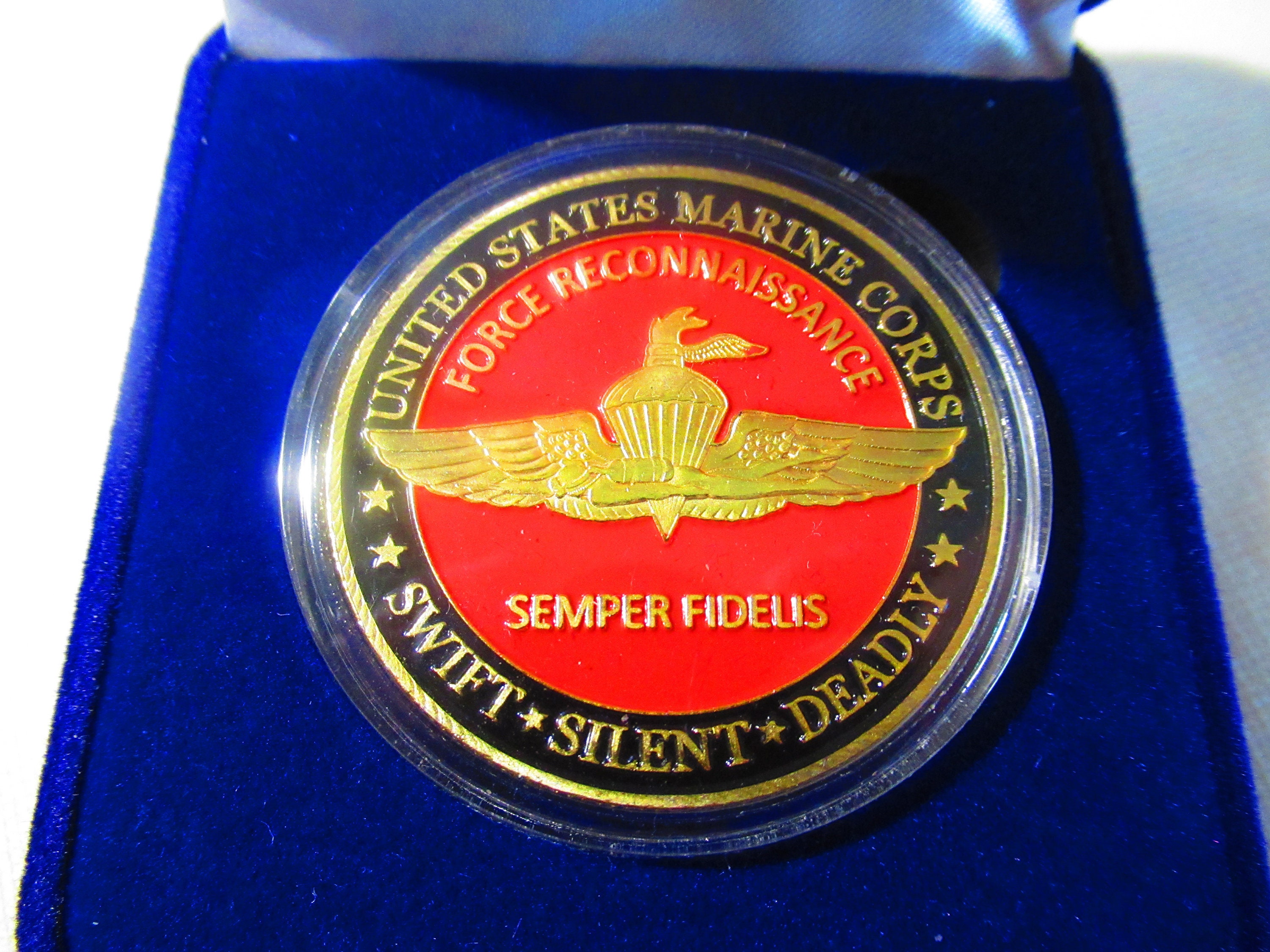 U S Marine Corps FORCE RECONNAISSANCE Challenge Coin | Etsy