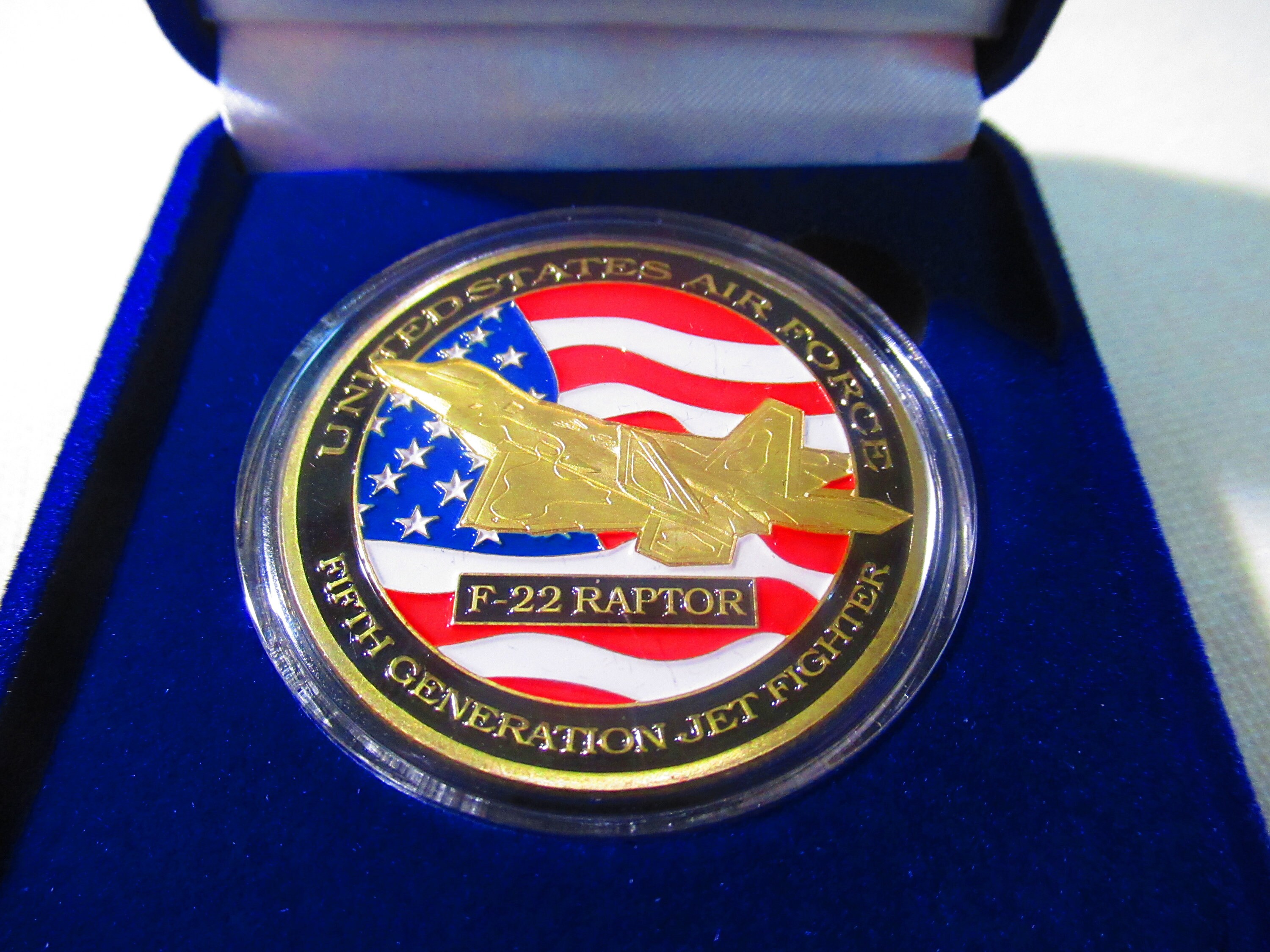 U S AIR FORCE F-22 RAPTOR Challenge Coin | Etsy