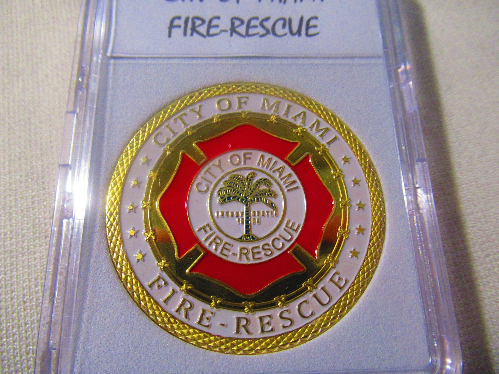 MIAMI FIRE RESCUE Challenge Coin - Etsy
