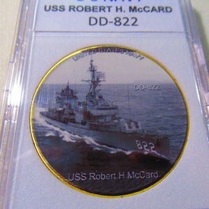 U S NAVY - USS Robert H. Mccard (DD-822) Challenge Coin - Etsy