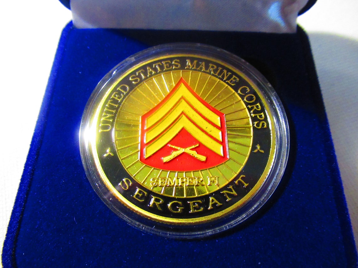 US Marine Corps " SERGEANT " Challenge Coin - Etsy