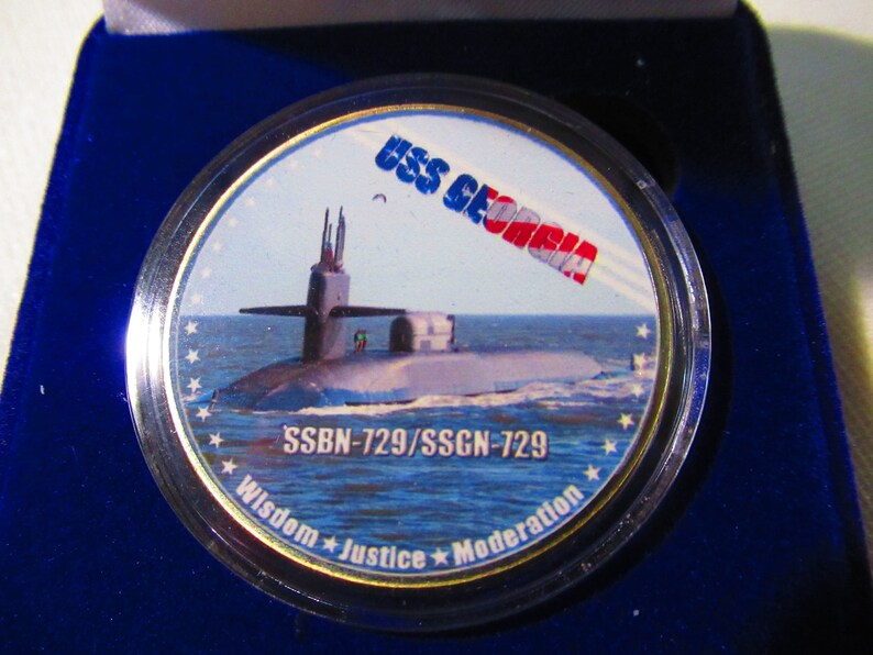 U S Navy Submarine USS GEORGIA / SSBN-729 Challenge Coin | Etsy