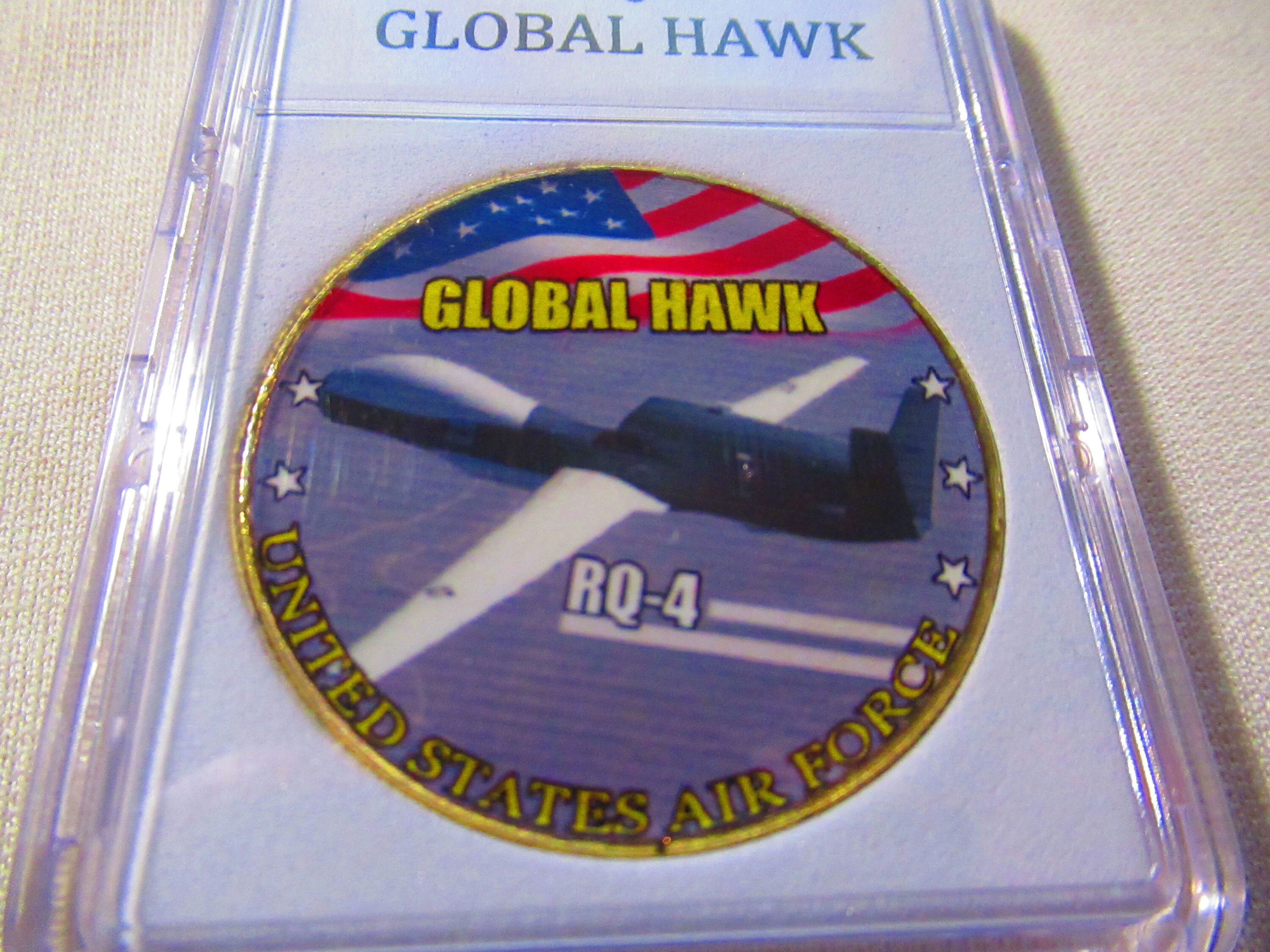U S Air Force RQ-4 GLOBAL HAWK drone Challenge Coin | Etsy