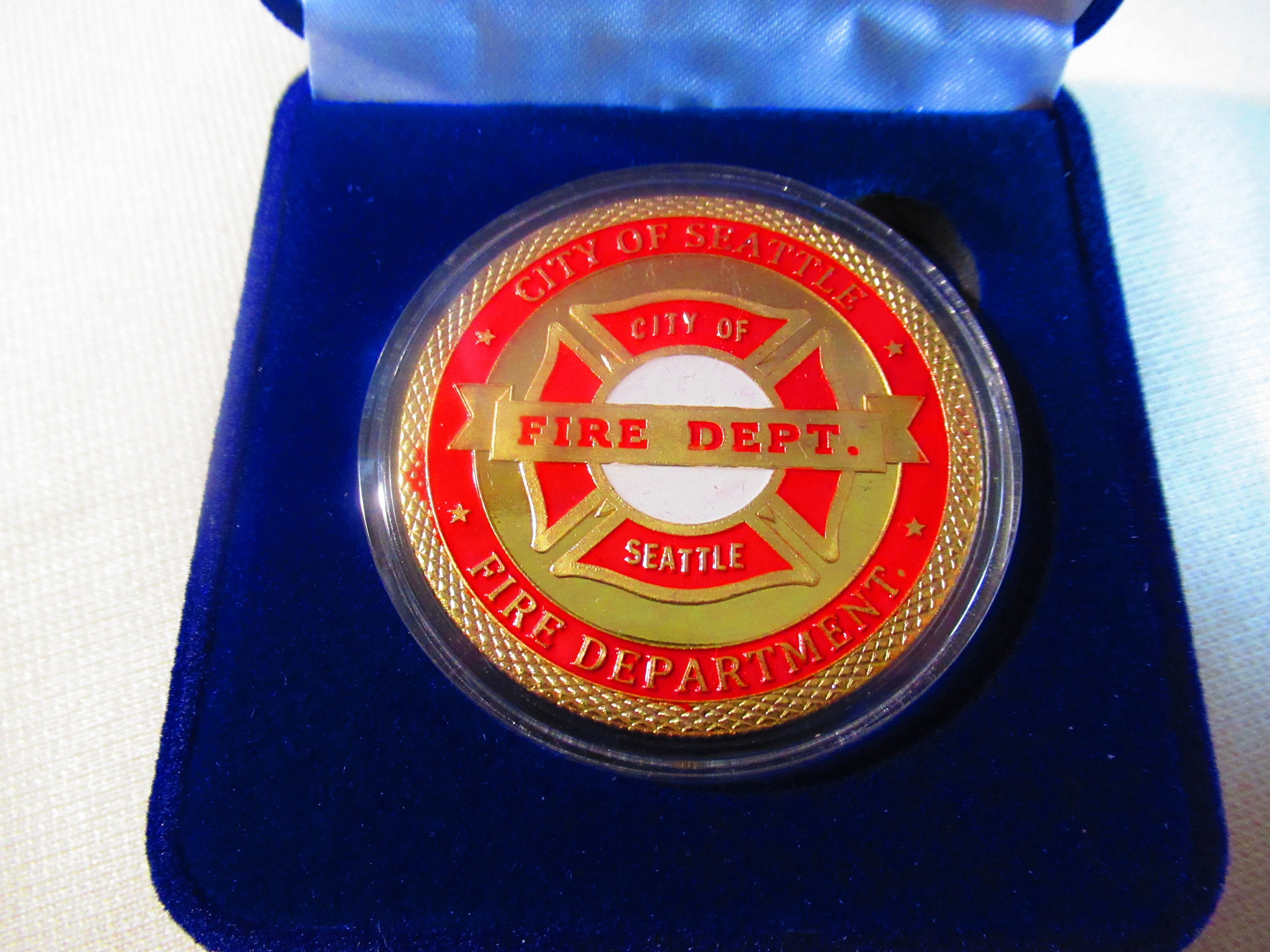 SEATTLE Fire Dept. Challenge Coin | Etsy