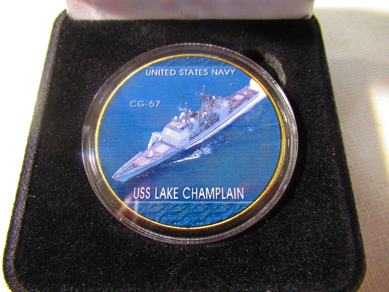 U S Navy - USS Lake Champlain / CG-57 Challenge Coin - Etsy