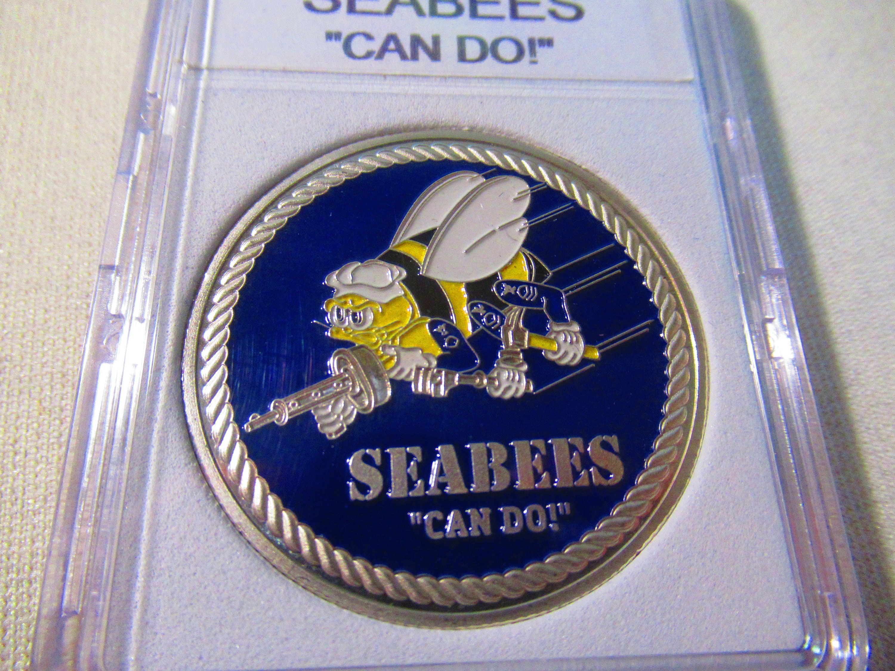 U S Navy SEABEES "can Do!" Challenge Coin - Etsy