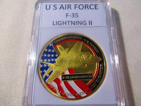U S AIR FORCE F-35 Lightning II Challenge Coin | Etsy