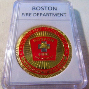 BOSTON Fire Dept. Challenge Coin - Etsy