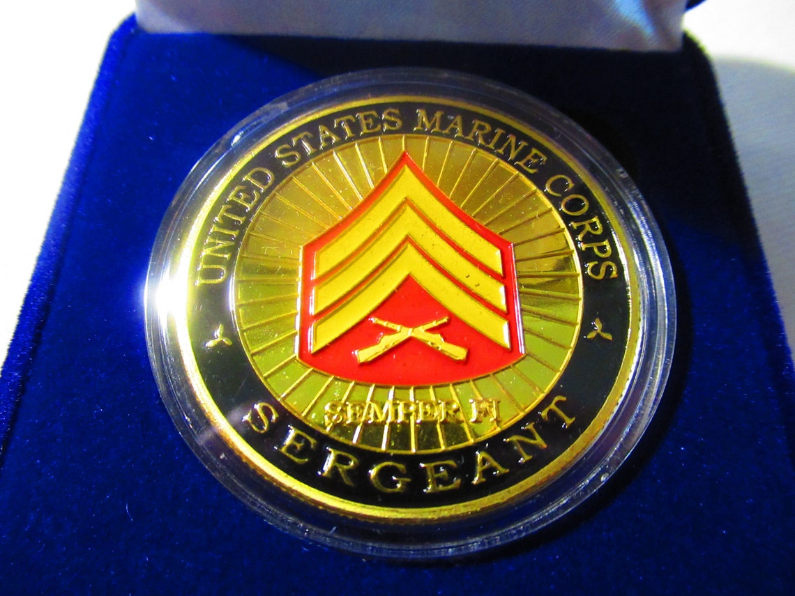US Marine Corps " SERGEANT " Challenge Coin - Etsy