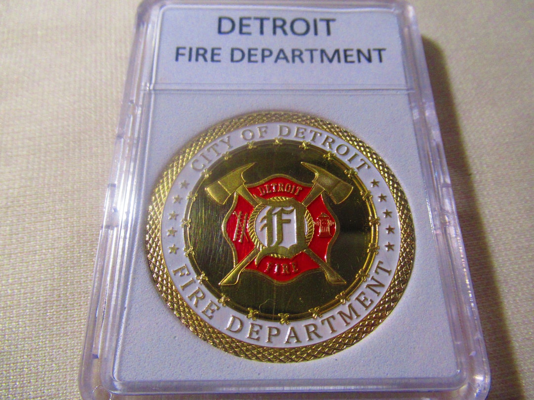 DETROIT Fire Dept. Challenge Coin - Etsy