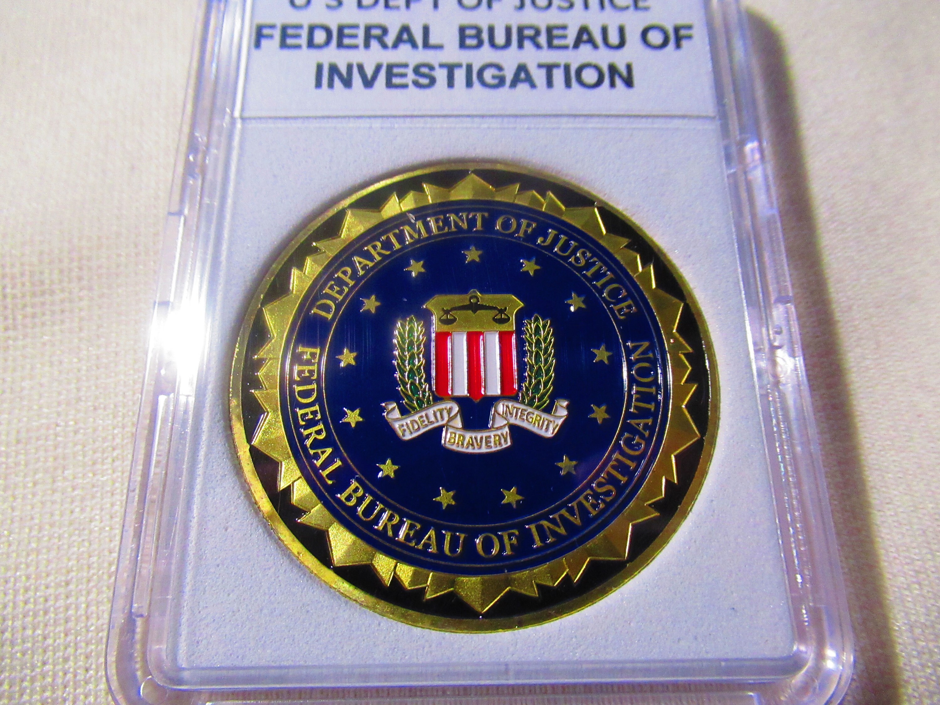 Federal Bureau of Investigation FBI Challenge Coin | Etsy