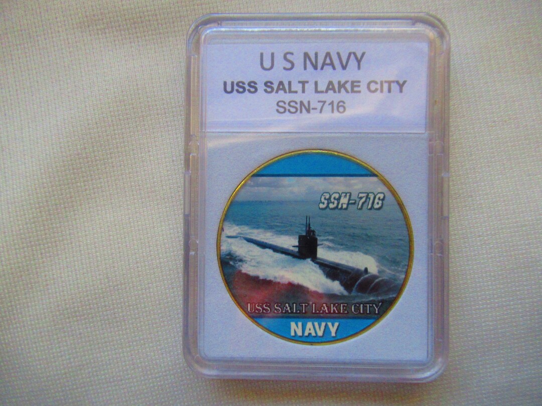 U S Navy Submarine- USS Salt Lake City / SSN-716 Challenge Coin - Etsy