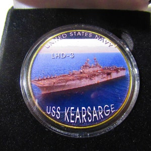 U S Navy - USS KEARSARGE (LHD-3) Challenge Coin - Etsy