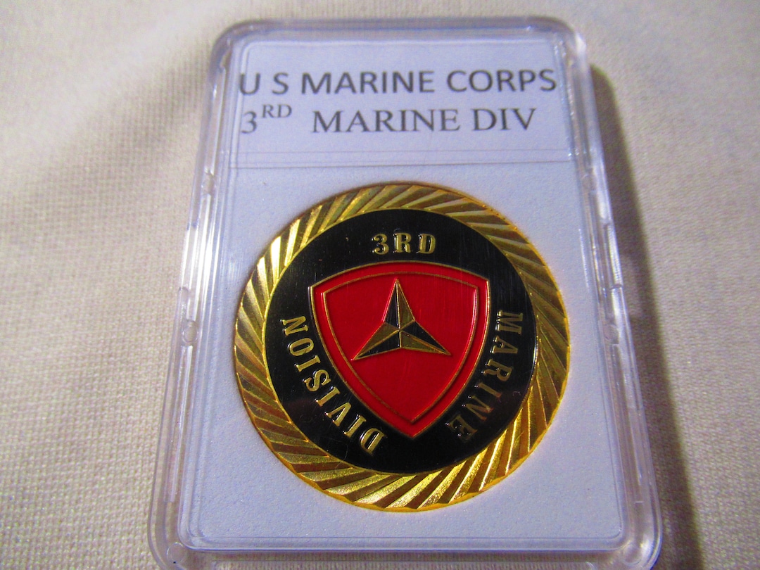 U S Marine Corps 3rd MARINE DIVISION Challenge Coin - Etsy