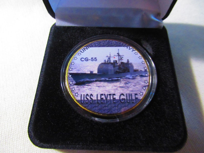 U S Navy - USS Leyte Gulf / CG-55 Challenge Coin - Etsy