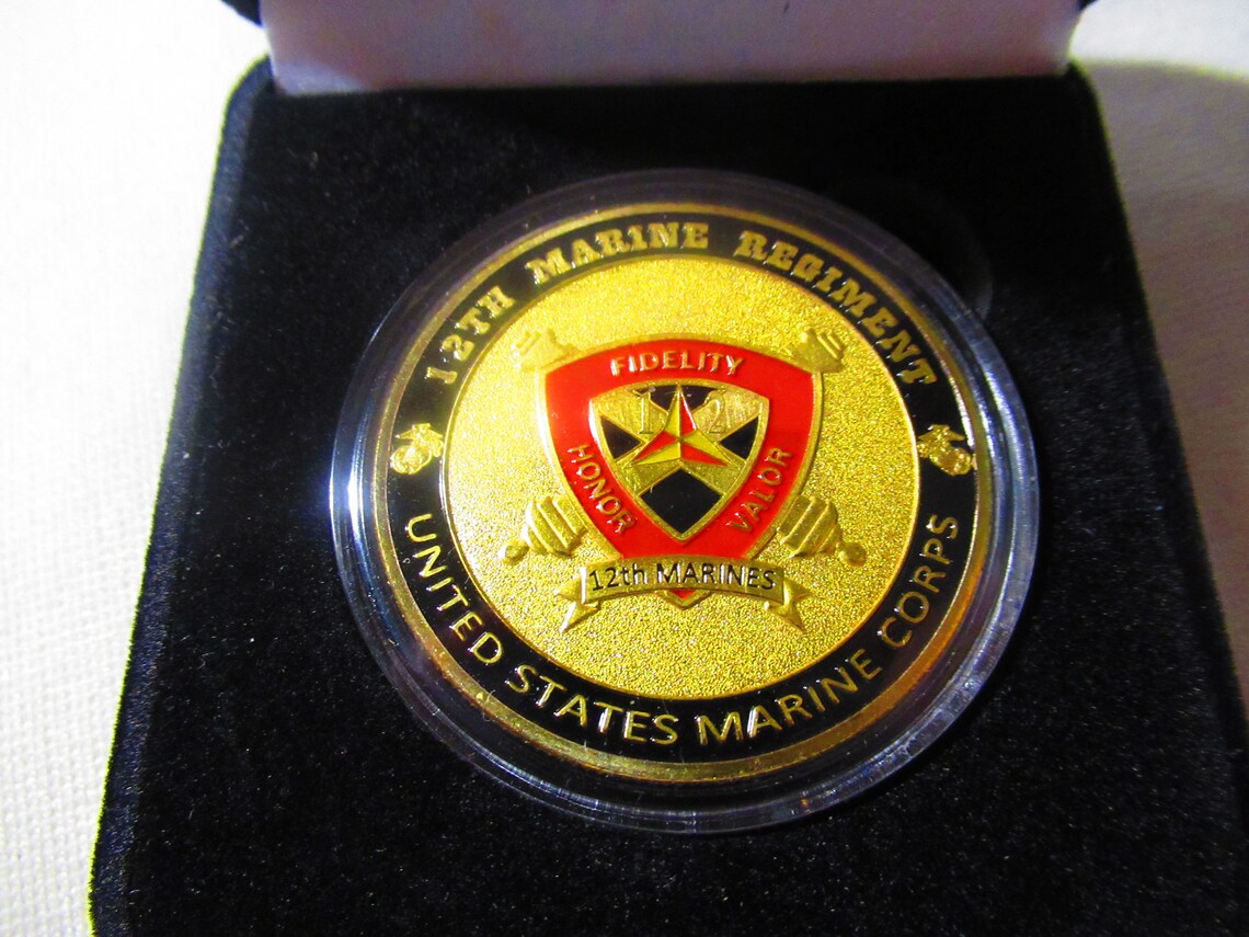 U S Marine Corps 12th MARINE REGIMENT Challenge Coin | Etsy