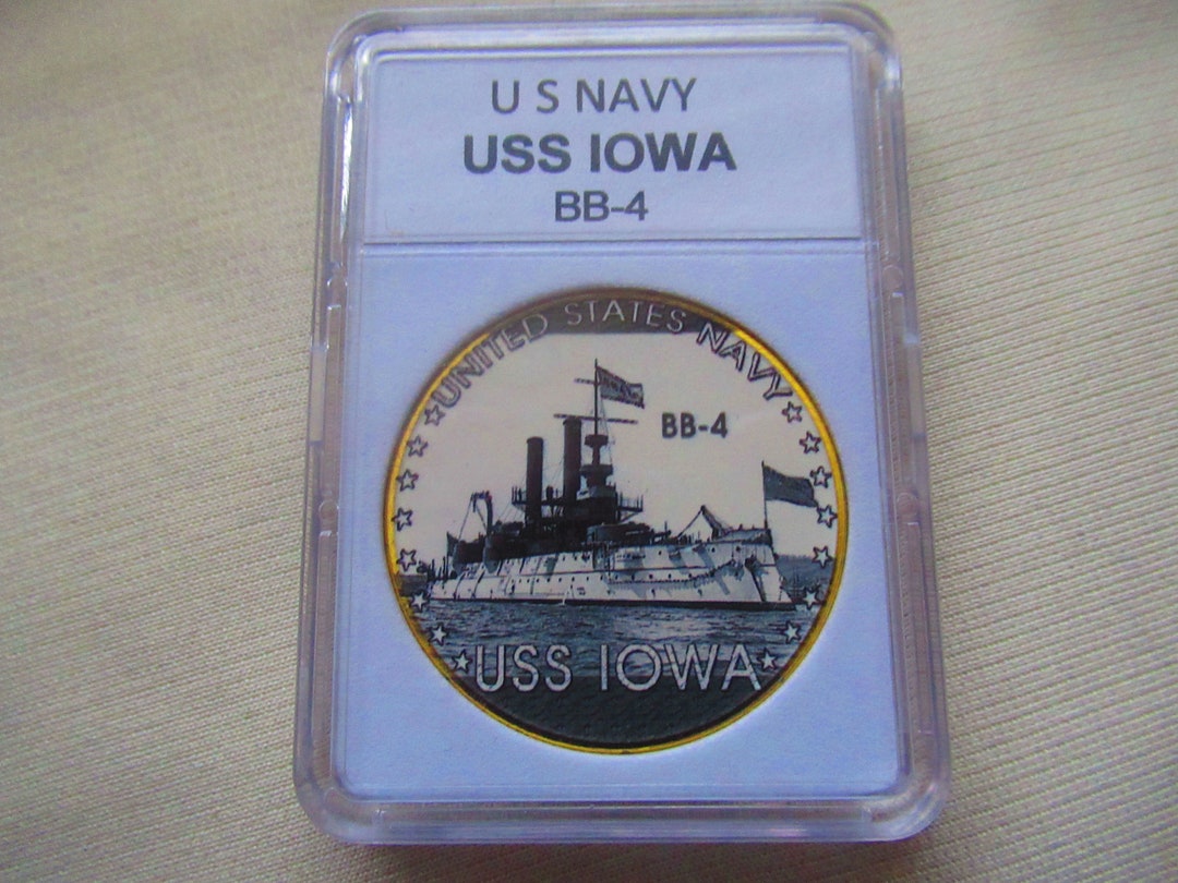 U S Navy - USS IOWA / BB-4 Challenge Coin - Etsy