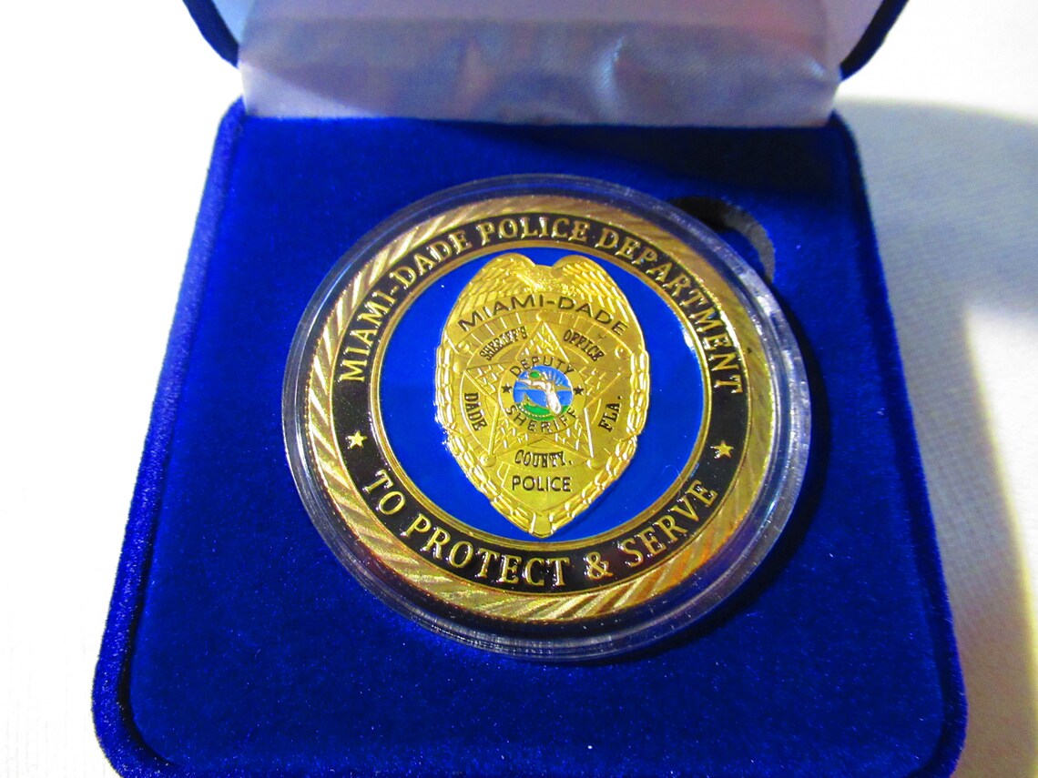 MIAMI-DADE Police Dept. Challenge Coin - Etsy