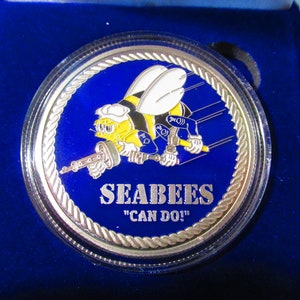 U S Navy SEABEES "can Do!" Challenge Coin - Etsy