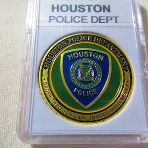 CITY OF HOUSTON Police Dept. Challenge Coin - Etsy