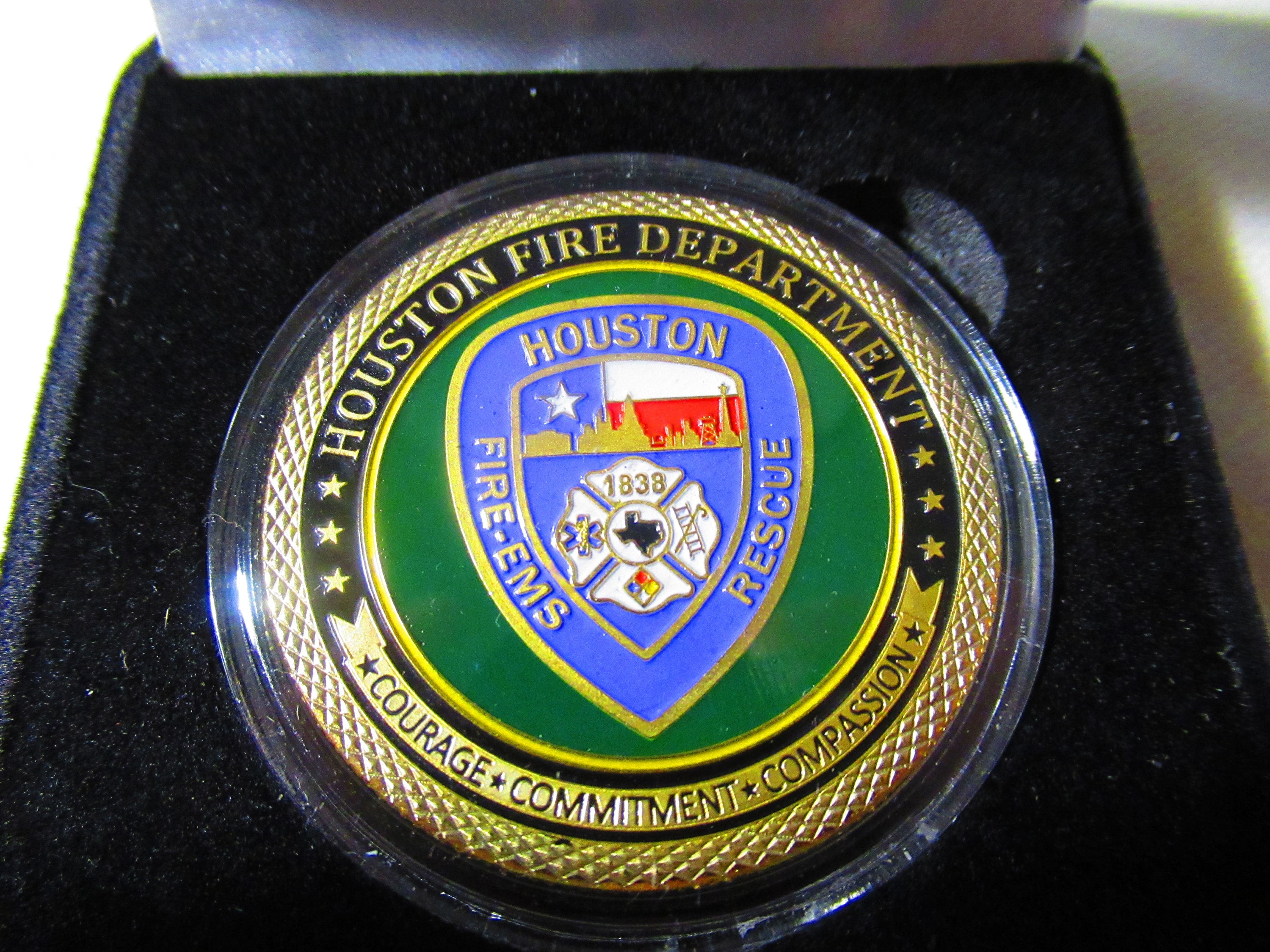 HOUSTON Fire Dept. Challenge Coin | Etsy