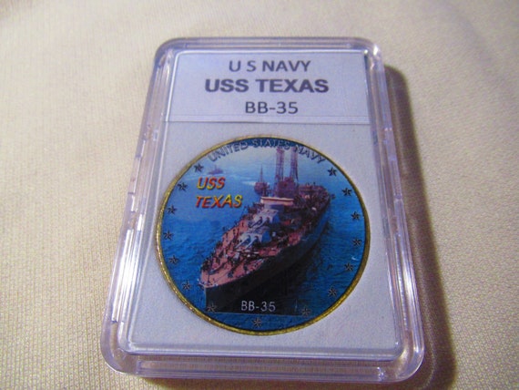 U S Navy USS TEXAS / BB-35 Challenge Coin | Etsy