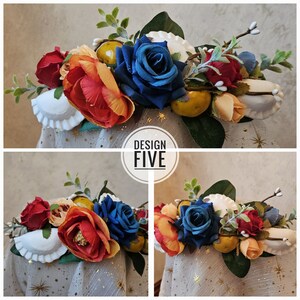 Pierogi & Potato Floral Crown With Roses and Poppies Dyngus Day Ready ...