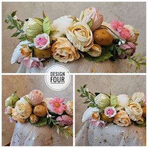 Pierogi & Potato Floral Crown With Roses and Poppies Dyngus Day Ready ...