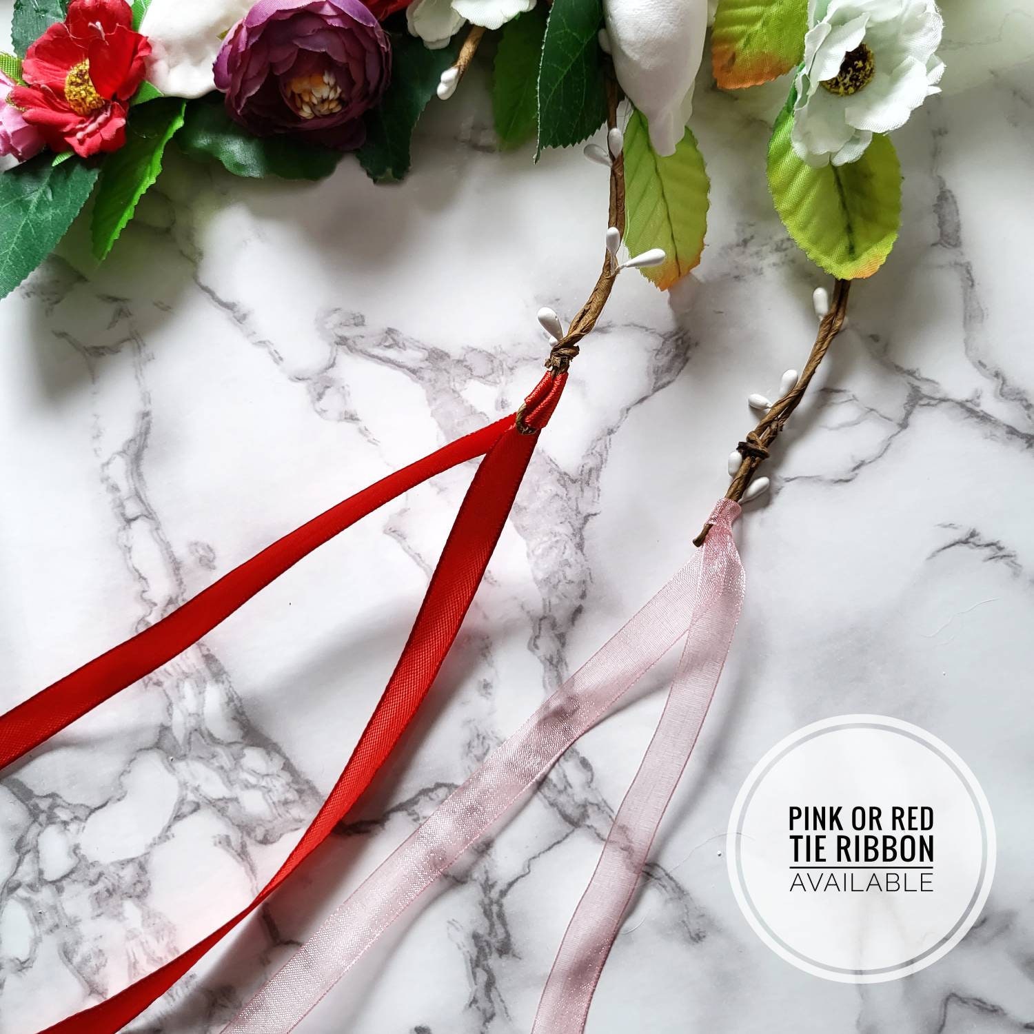 Pierogi & Potato Floral Crown With Roses and Poppies Dyngus | Etsy