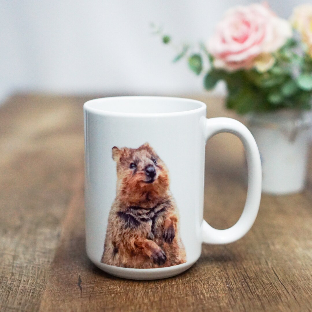 Quokka Mug, Cute Animal Mug, Funny Coffee Mug, Quokka (cousin of ...