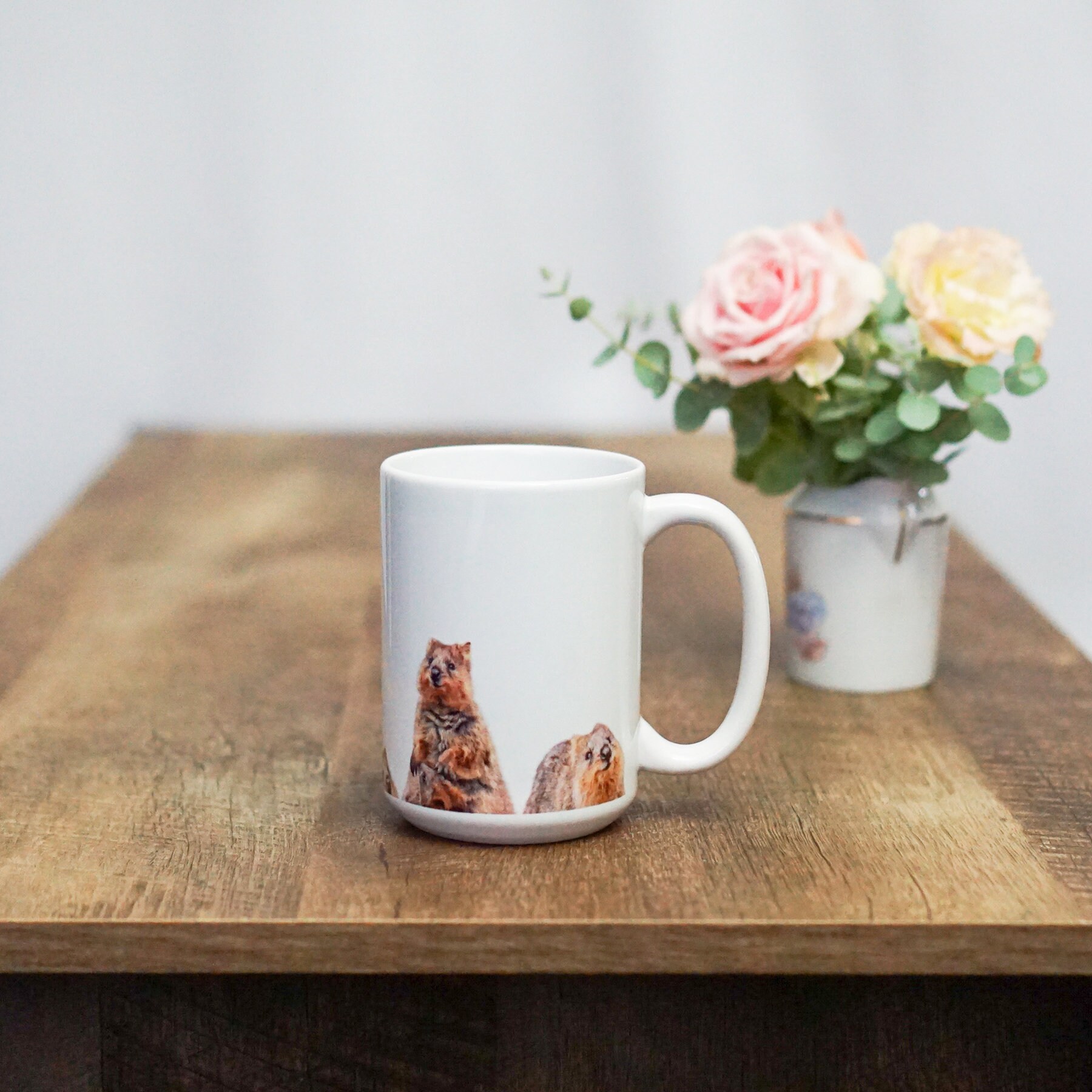 Quokka Mug, Cute Animal Mug, Funny Coffee Mug, Fluffy Quokka (cousin of ...