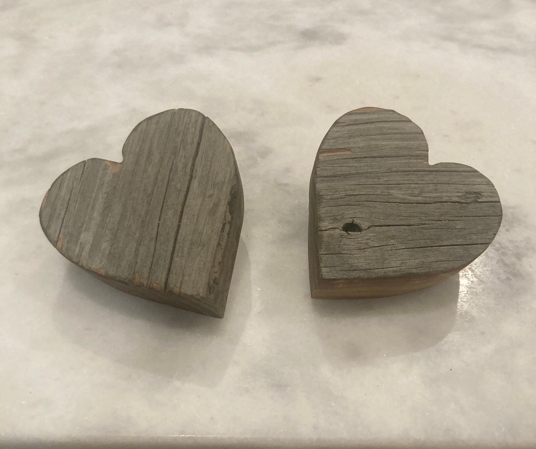 Small Hearts, Wooden, Driftwood, Unique, Gift, Handmade, Wall Hanging ...