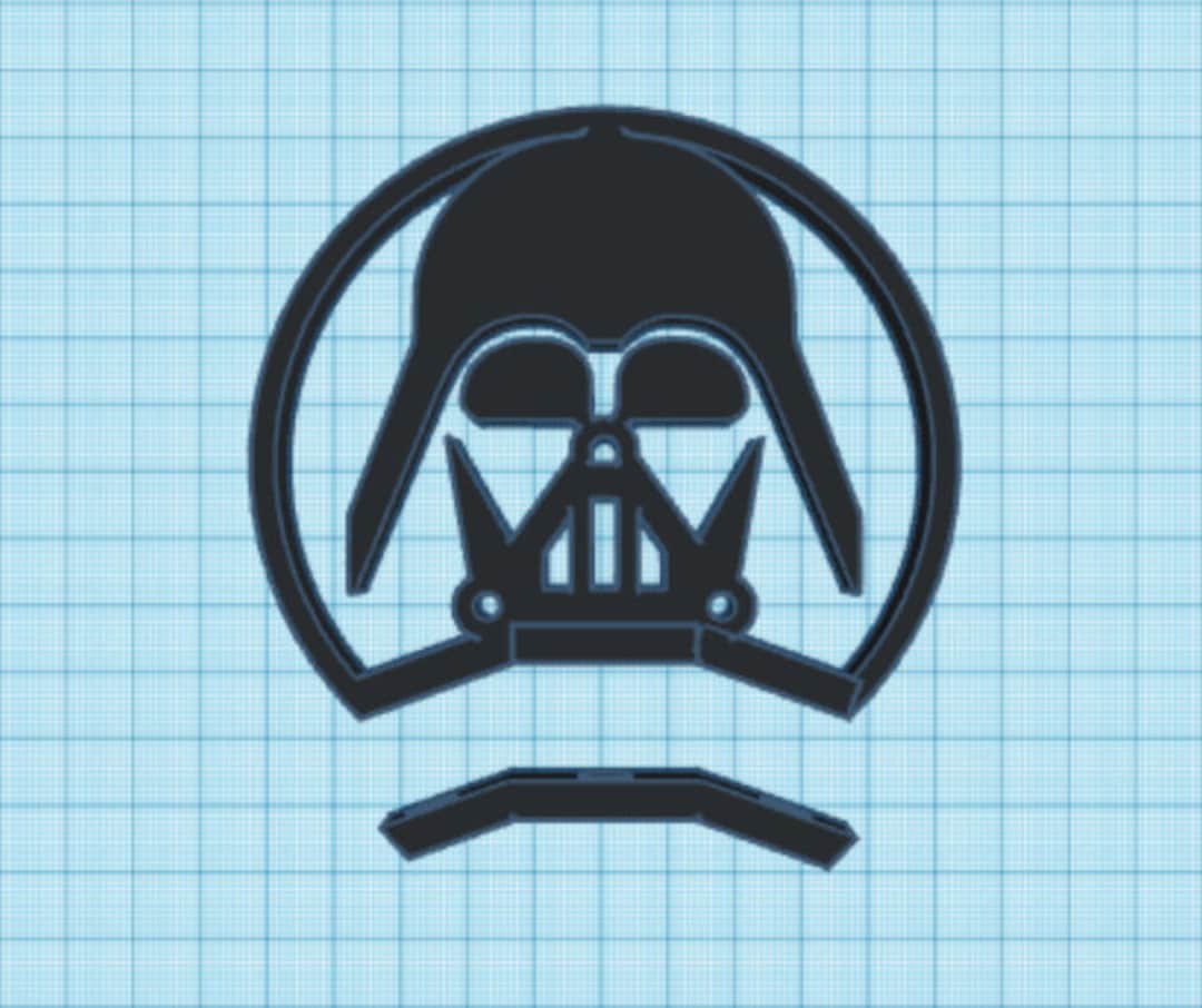 Darth Vader Ear 3d Print File ear and Bracket - Etsy
