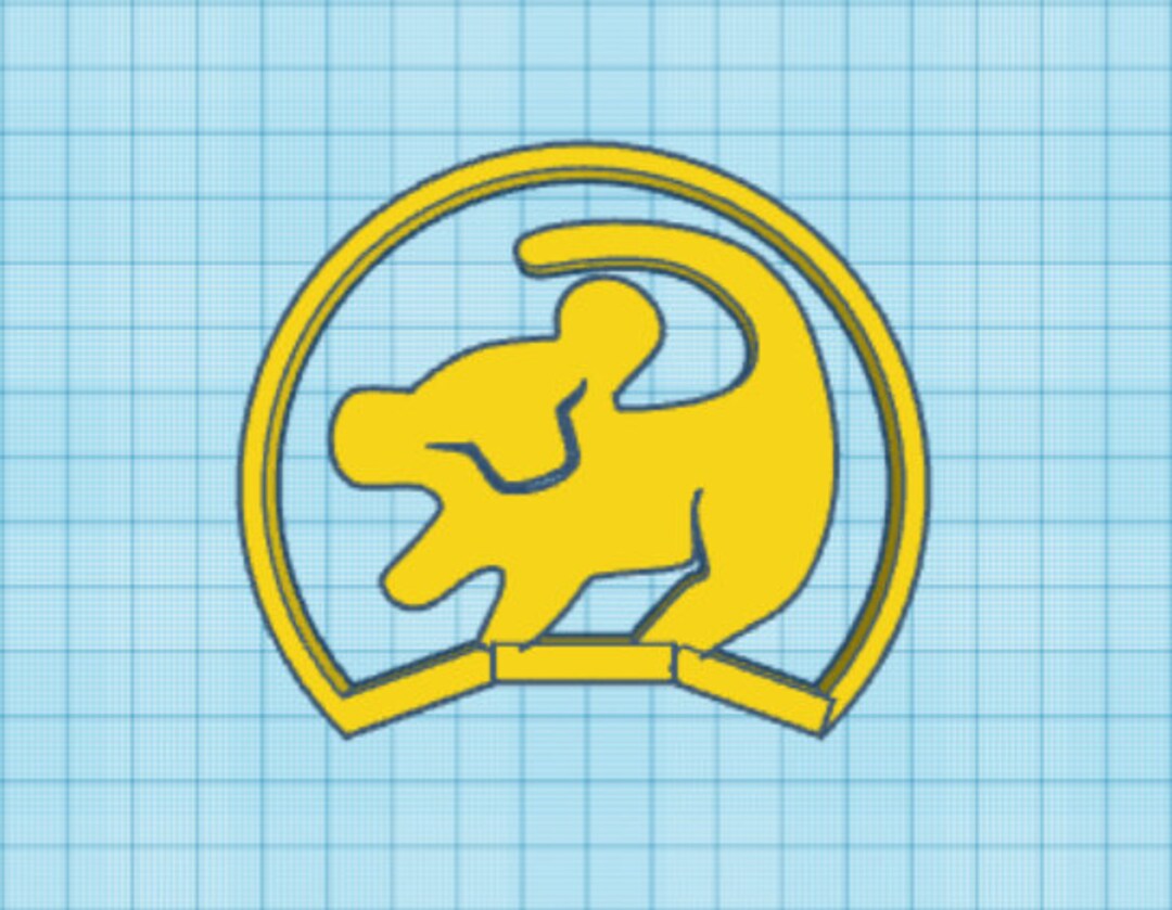 Young Simba Symbol Ear 3D Print File (ear and Bracket) - Etsy