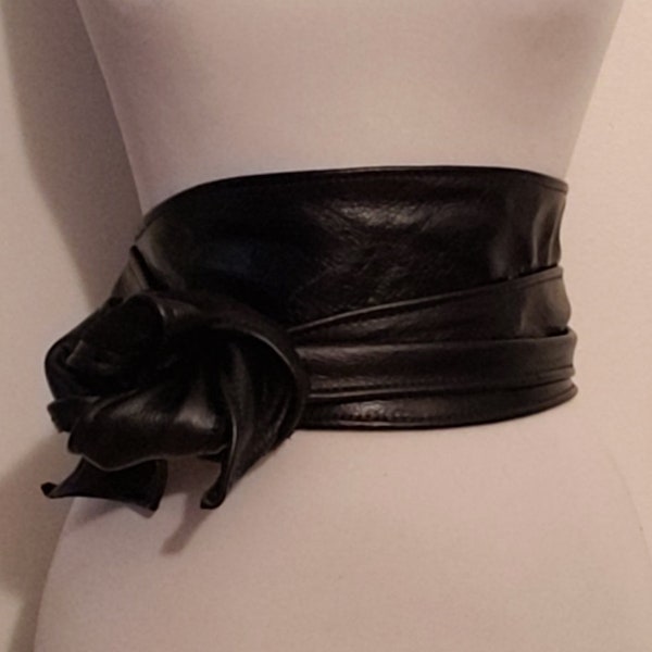 Black Obi Belt - Etsy