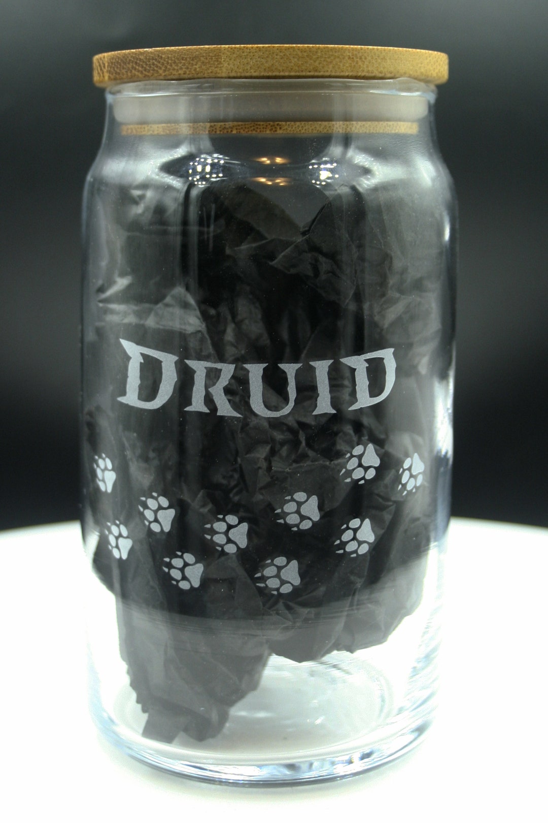 Personalized Druid Glass Can - Etsy
