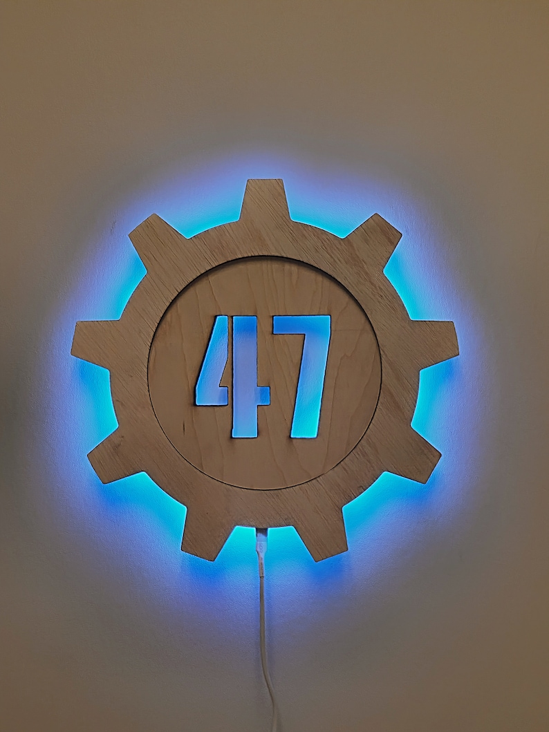 NEW Custom Fallout LED Vault Wall Decor - Etsy