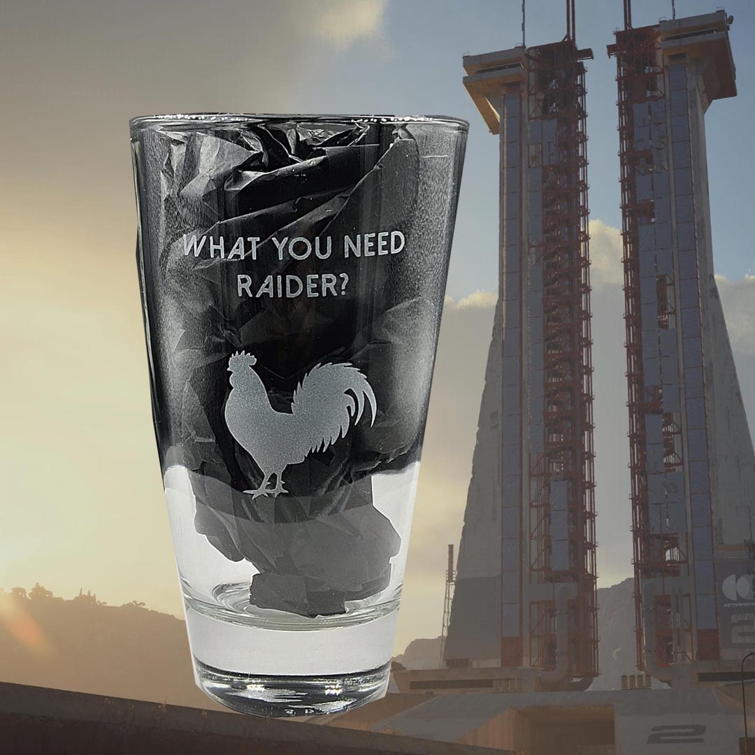 What You Need Raider Scrappy Pint Glass - Etsy