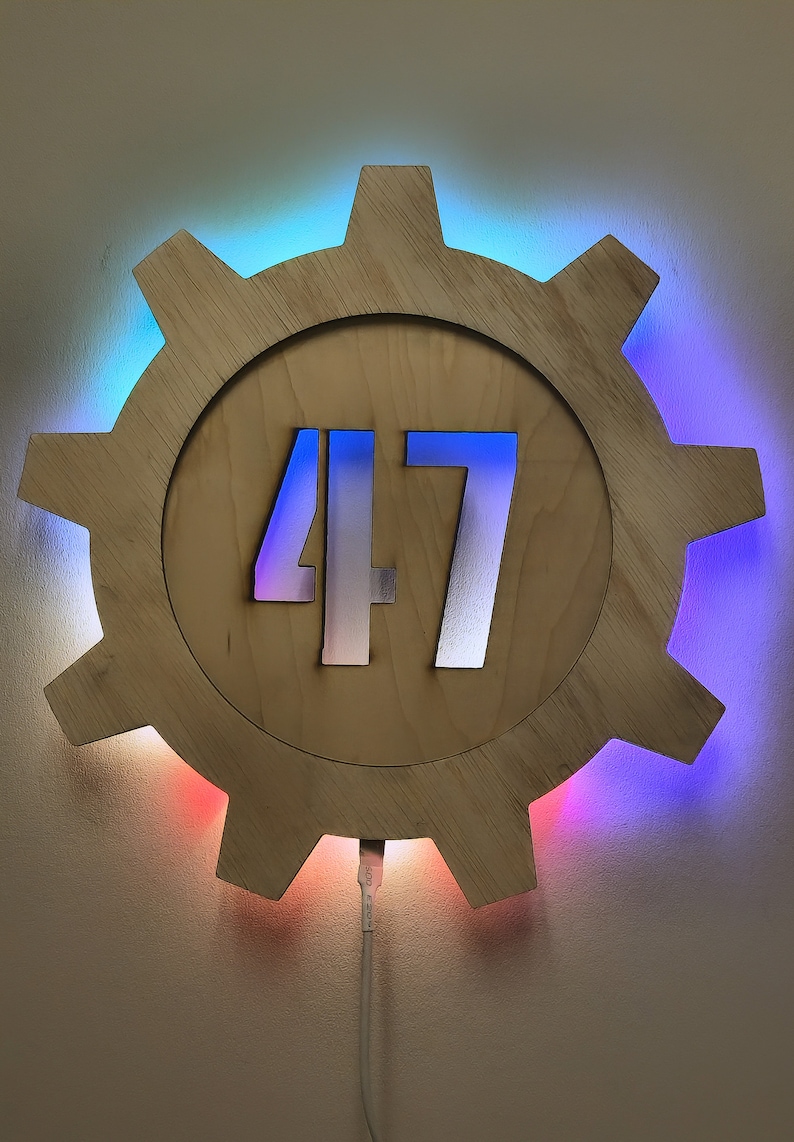 NEW Custom Fallout LED Vault Wall Decor - Etsy