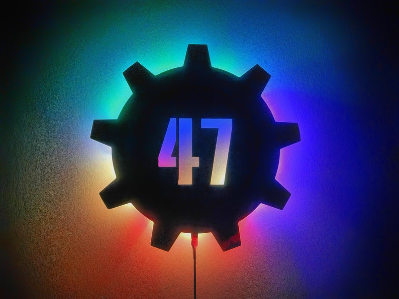 NEW Custom Fallout LED Vault Wall Decor - Etsy