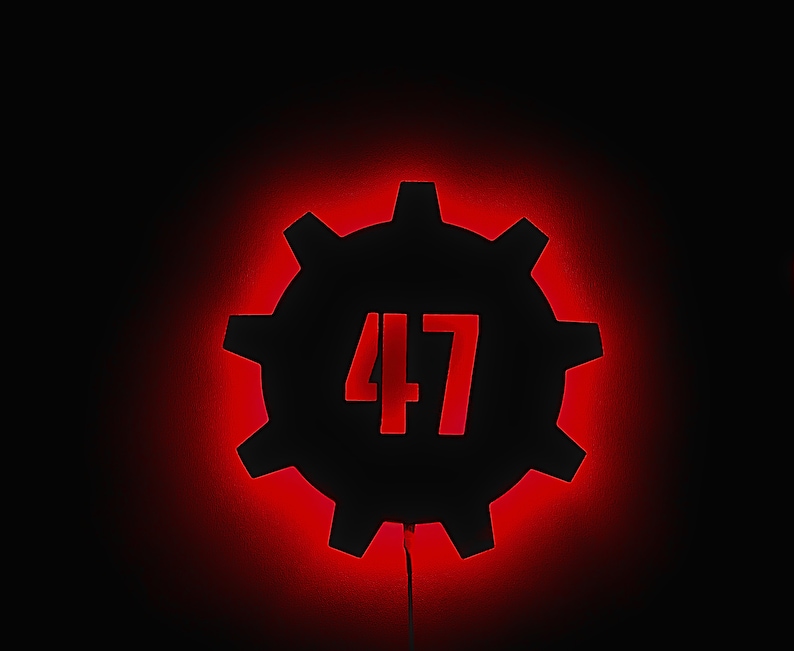 NEW Custom Fallout LED Vault Wall Decor - Etsy