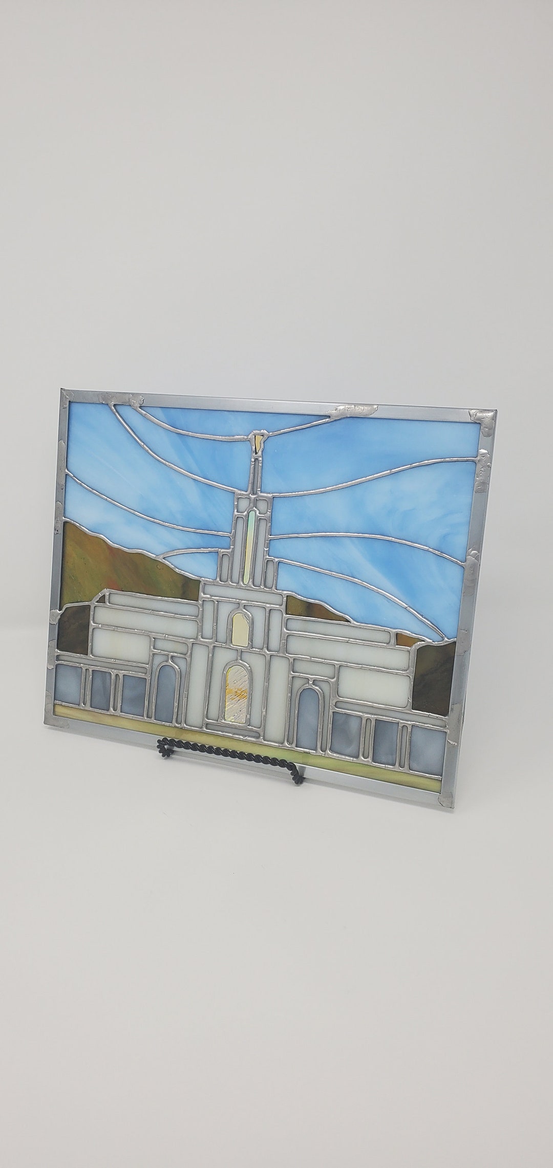 Mt Timpanogos Temple Stained Glass — MADE TO ORDER - Etsy