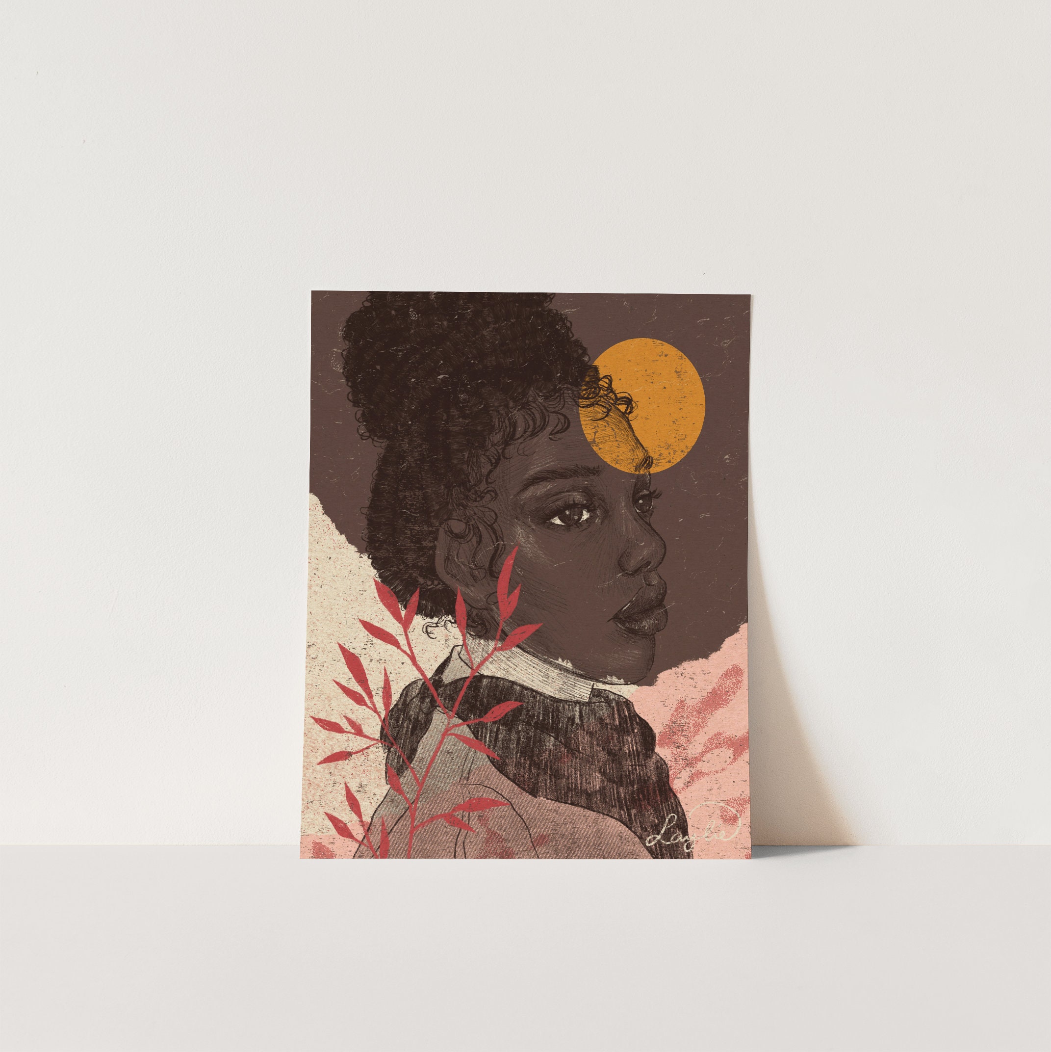 Taurus Black Girl art poster African american art black girl magic ...