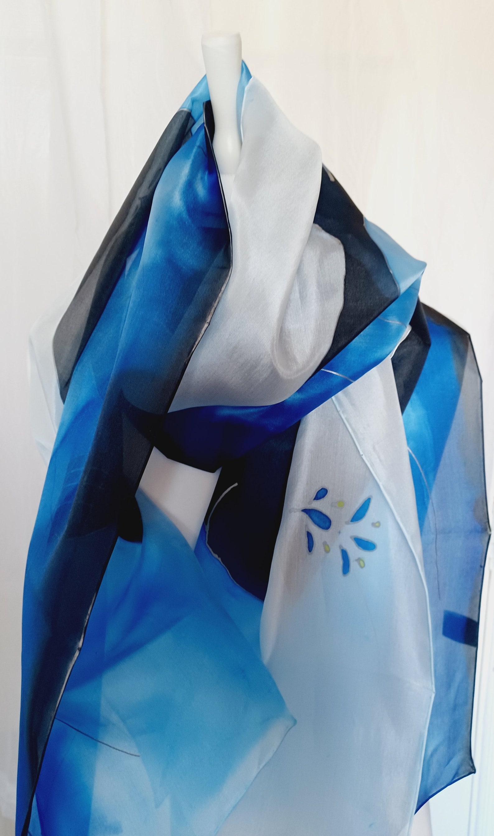 Silk Scarf, Whale, Hand Painted Scarves, Gift for Her, Scarfs for Women ...