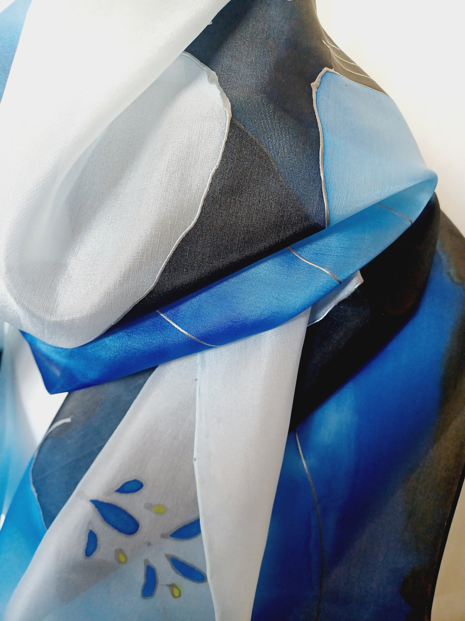 Silk Scarf, Whale, Hand Painted Scarves, Gift for Her, Scarfs for Women ...