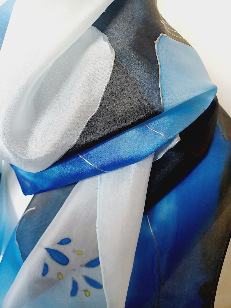 Silk Scarf, Whale, Hand Painted Scarves, Gift for Her, Scarfs for Women ...