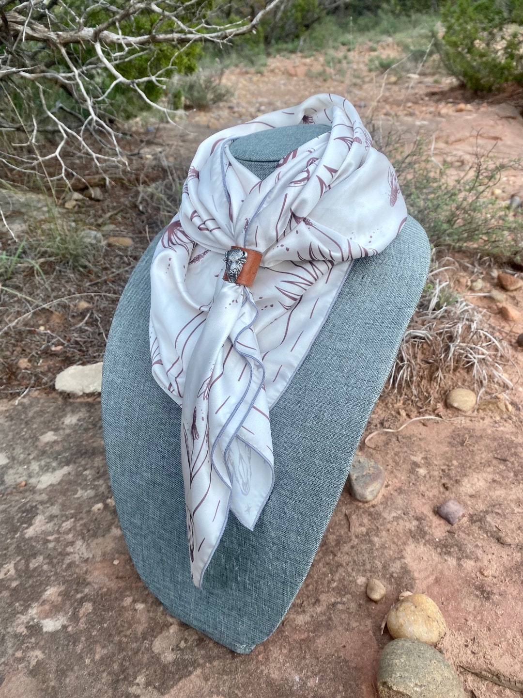 Hereford Flora // Bull Skull With Mexican Hat Flower and Yucca Wild Rag ...